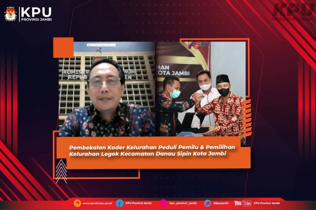 KPU JAMBI - Pembekalan Kader Kelurahan Peduli pemilu dan Pemilihan